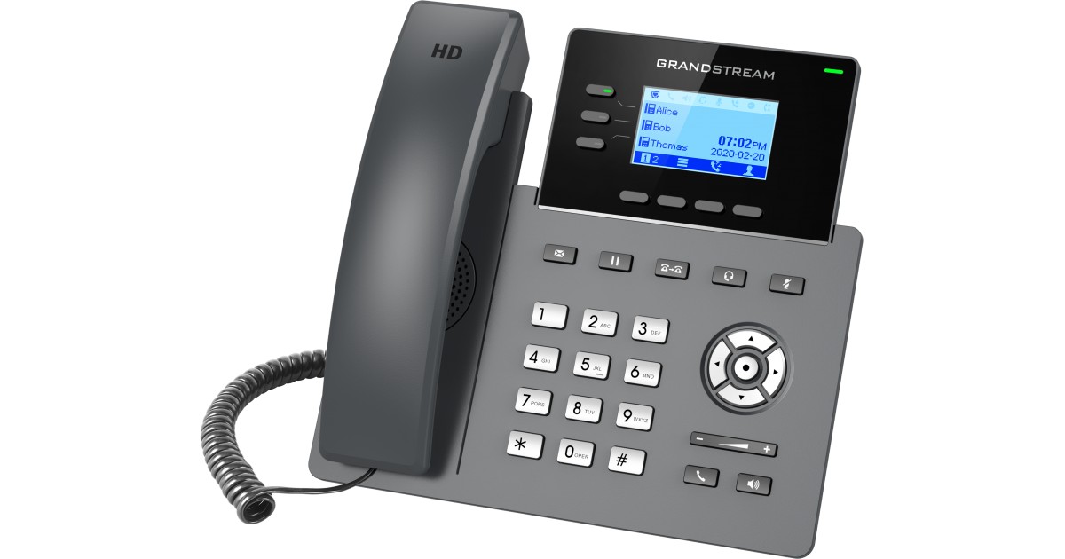 Grandstream GRP2603P, Carrier-Grade IP Phones, 3 lines, 6 SIP accounts ...